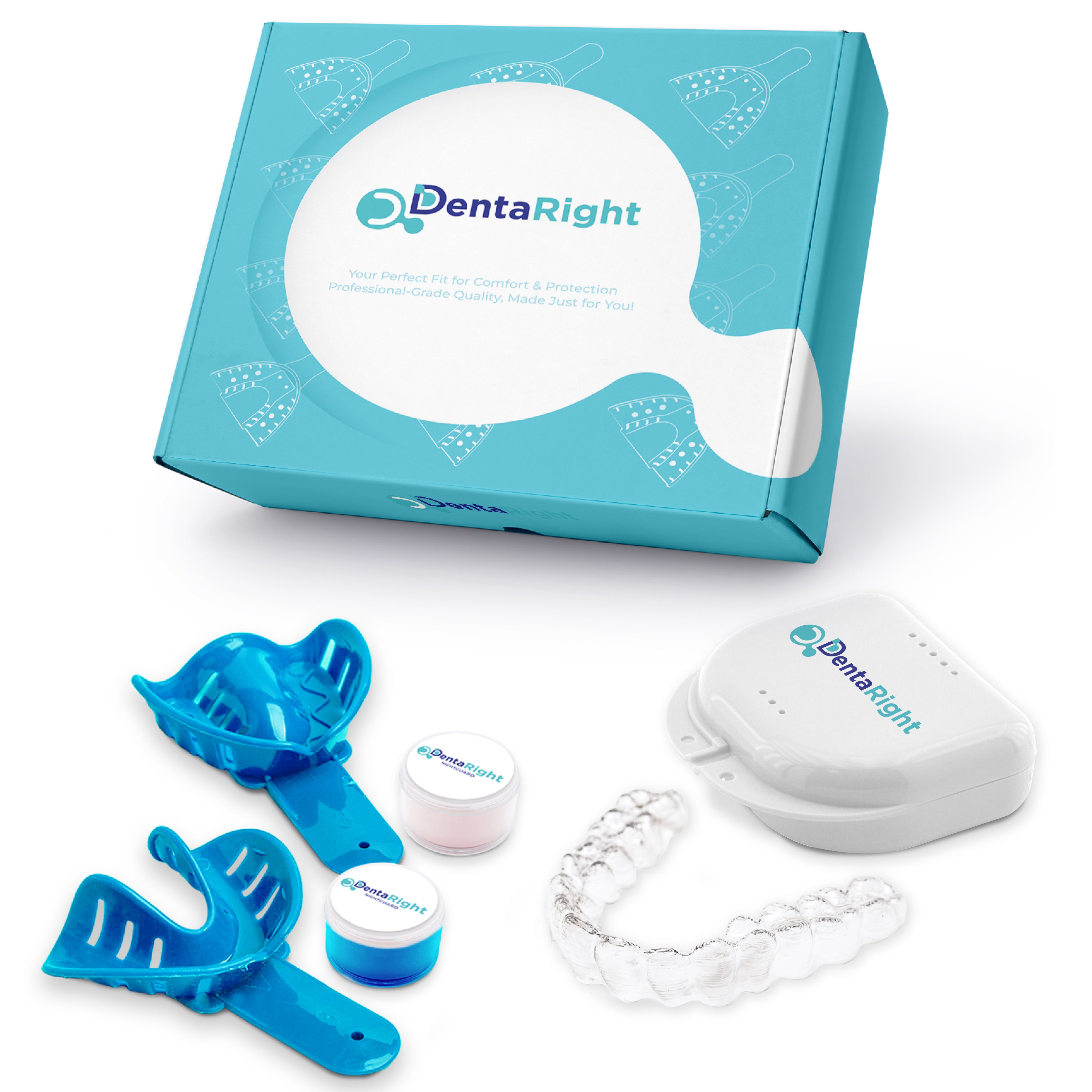Custom Mouth Guard for Teeth Grinding and Clenching - One Piece of Hyb ...